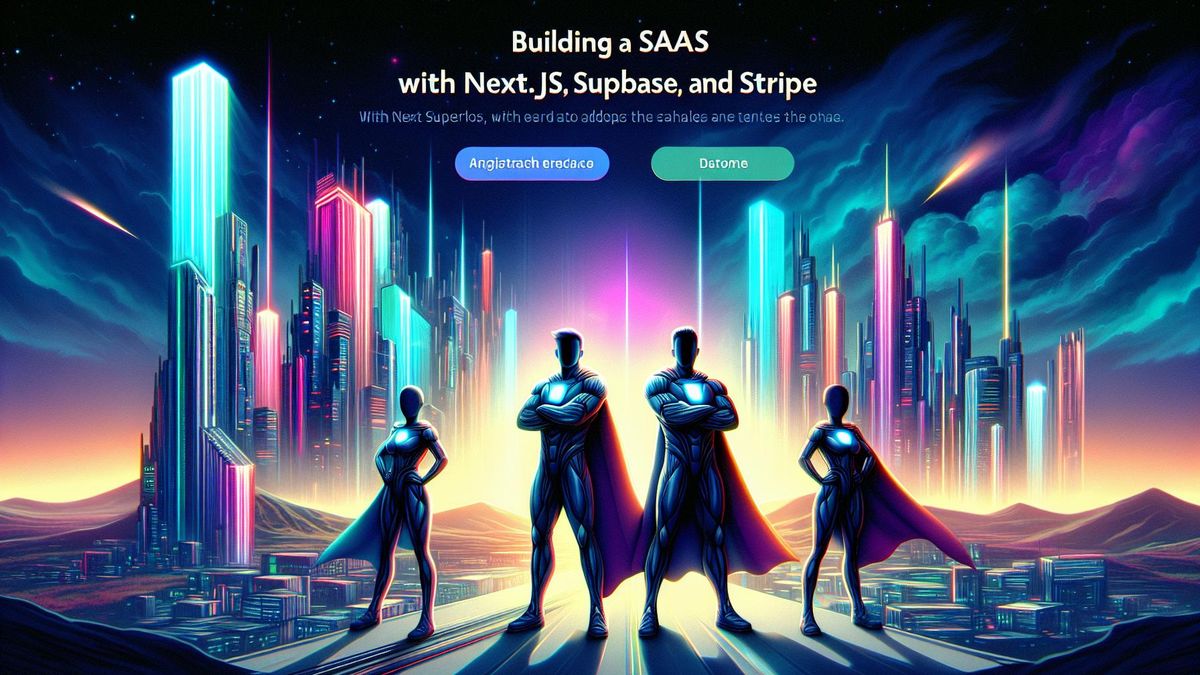 Building a SaaS with Next.js, Supabase, and Stripe